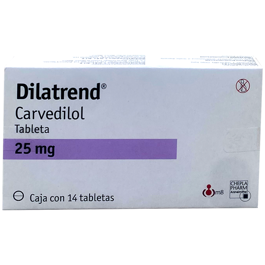 DILATREND 25 MG 14 TAB – Farmacias Popular El Molinito