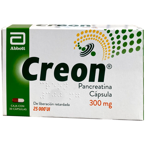 CREON 300 MG 25000U CAPS 30 – Farmacias Popular El Molinito