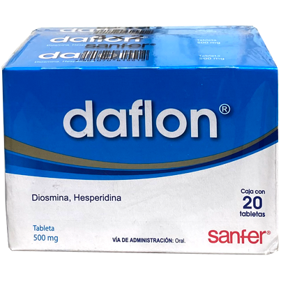 DAFLON 500 MG TAB 20 3PACK 502 – Farmacias Popular El Molinito