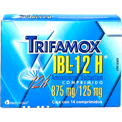 TRIFAMOX IBL 12H 875 125MG CPR14 – Farmacias Popular El Molinito