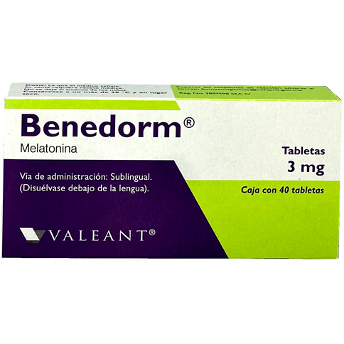 BENEDORM 3 MG TAB 40 – Farmacias Popular El Molinito