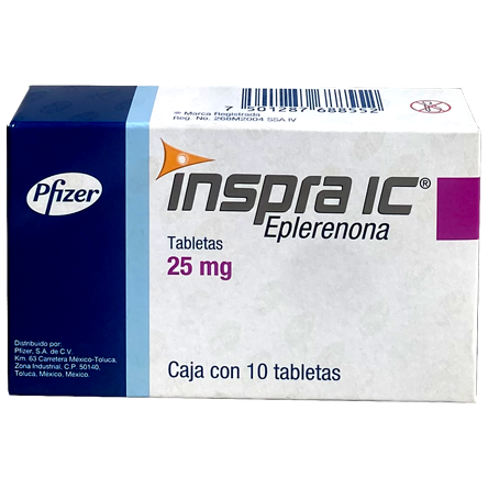 INSPRA IC 25 MG TAB 10 – Farmacias Popular El Molinito