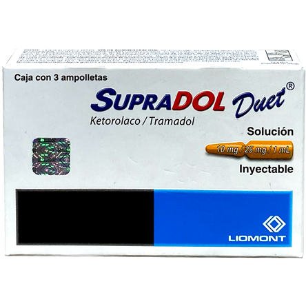 SUPRADOL DUET10 25MG SOL INY3X1ML – Farmacias Popular El Molinito