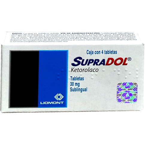 SUPRADOL SUBLIN 30MG TAB 4 144 – Farmacias Popular El Molinito