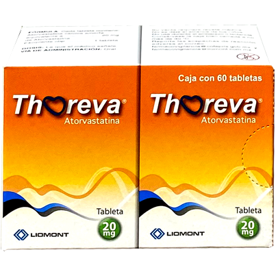 THOREVA 20 MG TAB 30 DUAL – Farmacias Popular El Molinito