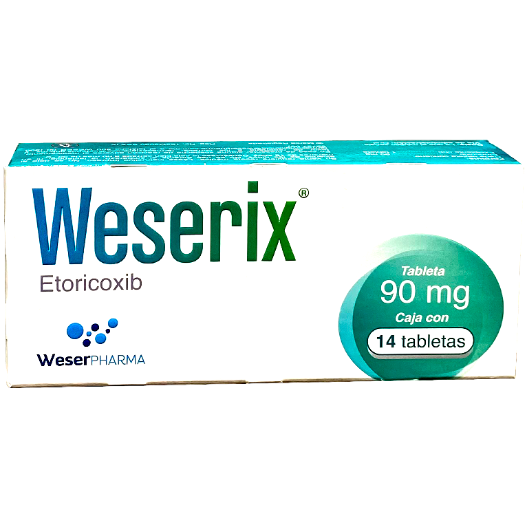 WESERIX 90MG TAB C14 – Farmacias Popular El Molinito