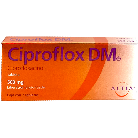 CIPROFLOX DM 500MG TAB 7 – Farmacias Popular El Molinito