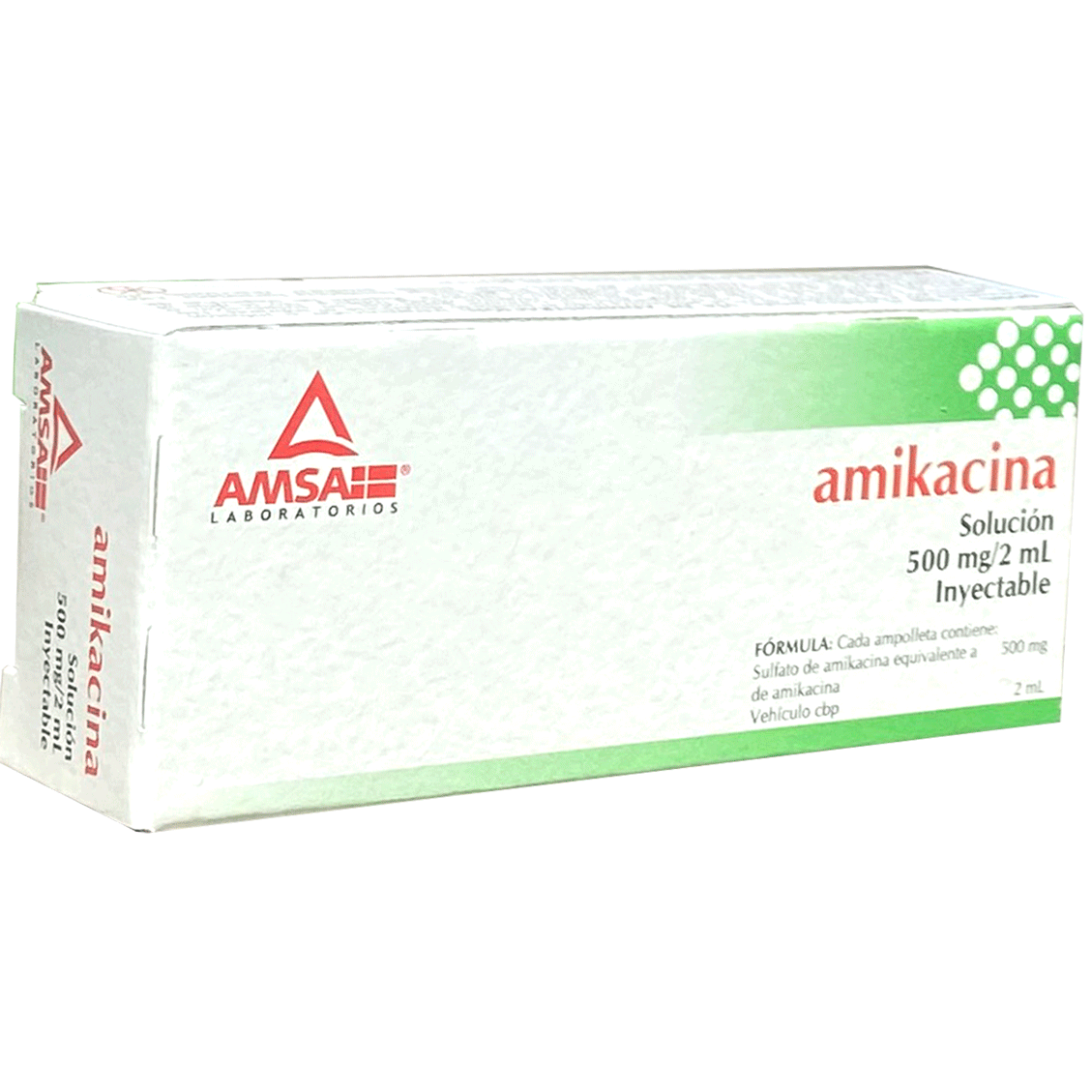 AMIKACINA IM 500MG AMP 2X2ML AMSA – Farmacias Popular El Molinito