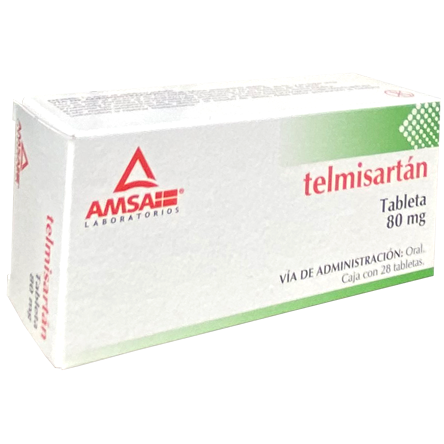 TELMISARTAN 80 MG TAB 28 AMSA – Farmacias Popular El Molinito