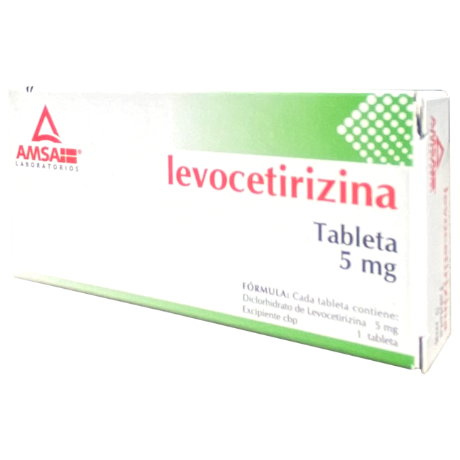 LEVOCETIRIZINA 5MG TAB C10 AMSA – Farmacias Popular El Molinito