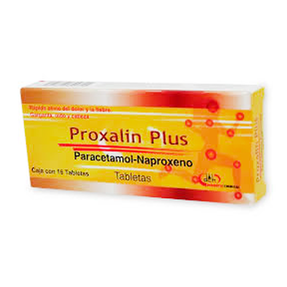 PARACETAMOL NAPROXENO PROXALIN PLUS TAB 16 – Farmacias Popular El Molinito