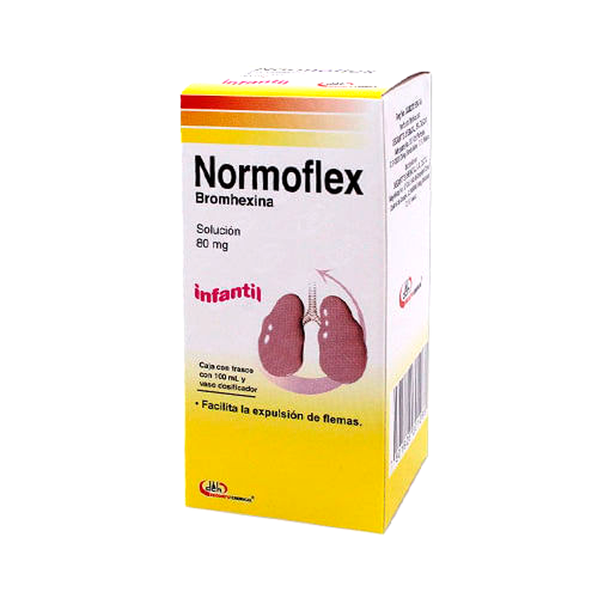 BROMHEXINA NORMOFLEX 80MG 100ML INF – Farmacias Popular El Molinito