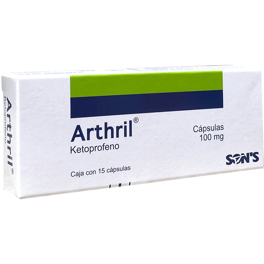 ARTHRIL 100 MG CAPS C 15 Ketoprofeno – Farmacias Popular El Molinito