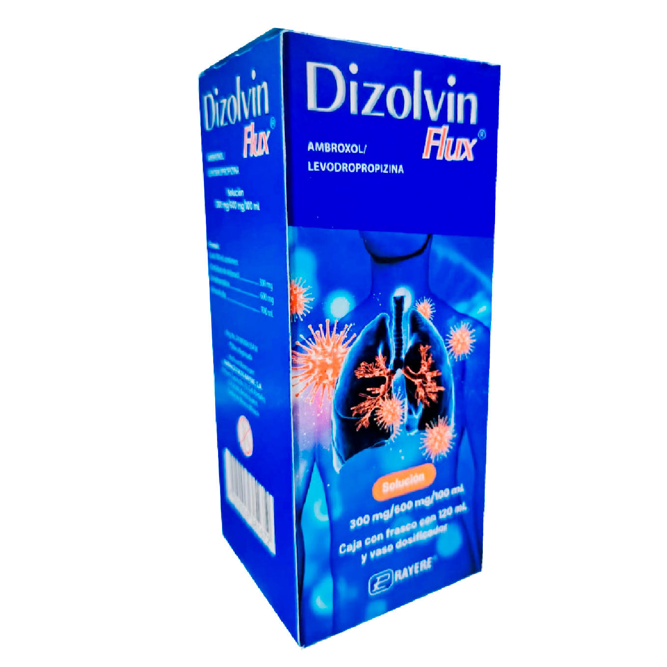AMBROXOL LEVODROPROPIZINA DIZOLVIN FLUX SOL 120ML 300MG 600MG ...