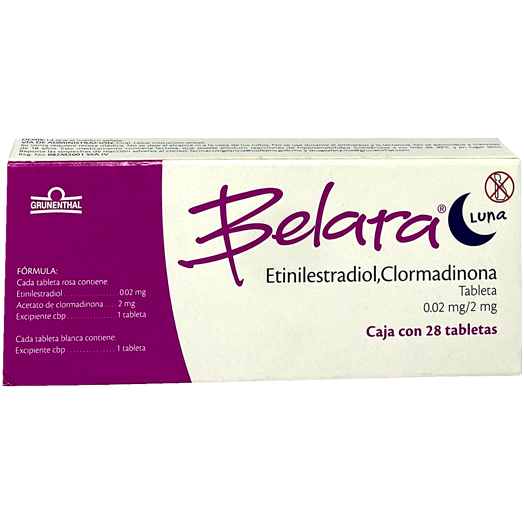 BELARA LUNA 0 02 2MG 28 TAB – Farmacias Popular El Molinito