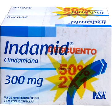 INDAMID 300 MG 16 CAPS 2X1 – Farmacias Popular El Molinito
