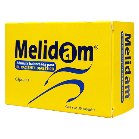 MELIDAM CAPS 30 Vitamina B1 B2 B12 Y E – Farmacias Popular El Molinito