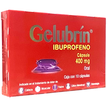 GELUBRIN 400 MG CAPS10 IBUPROFENO – Farmacias Popular El Molinito