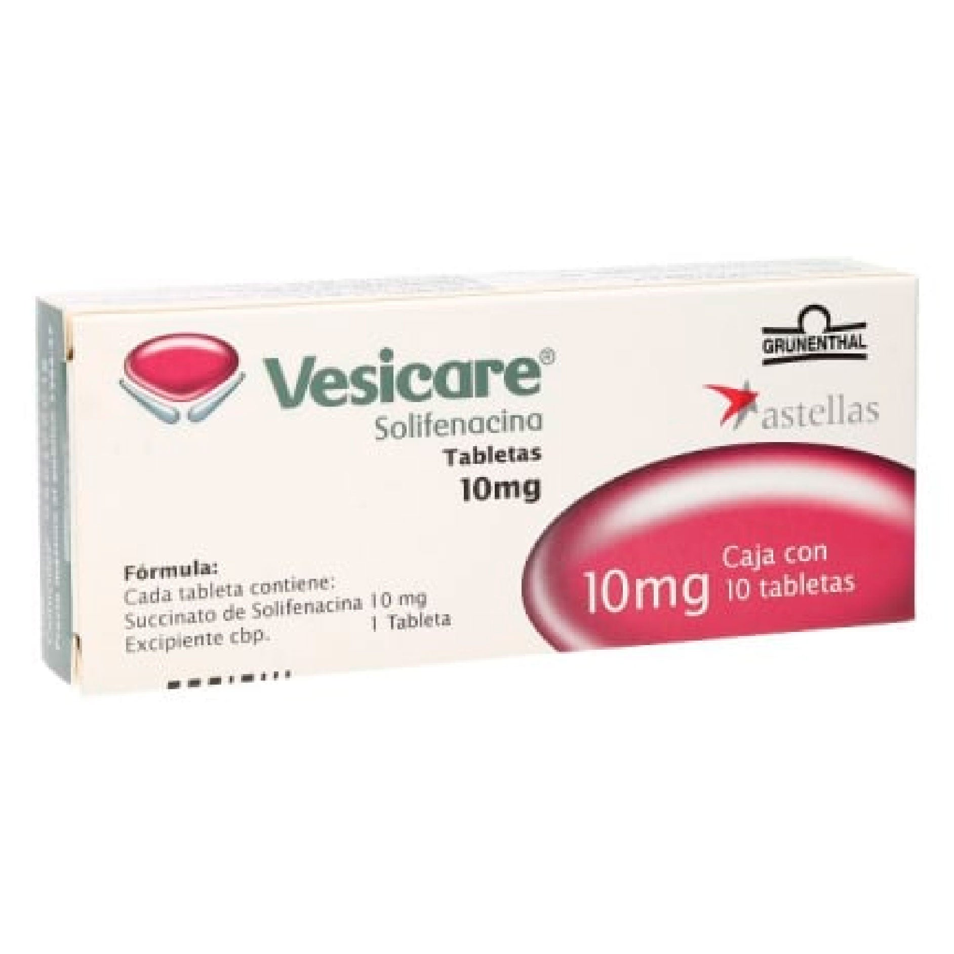 VESICARE 10 MG TAB RECUB 10 – Farmacias Popular El Molinito