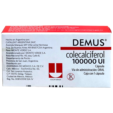 DEMUS 100000 UI CAPS C1 – Farmacias Popular El Molinito