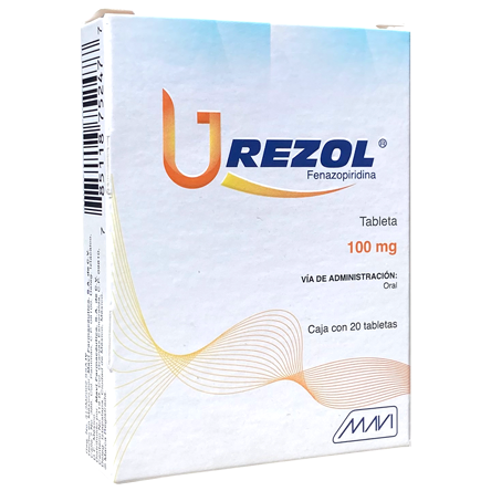 UREZOL 100MG C 20 Fenazopiridina – Farmacias Popular El Molinito