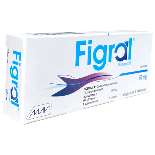 FIGRAL 50 MG C 4 TAB Sildenafil – Farmacias Popular El Molinito