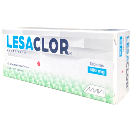 ACICLOVIR LESACLOR 400MG TAB 35 – Farmacias Popular El Molinito